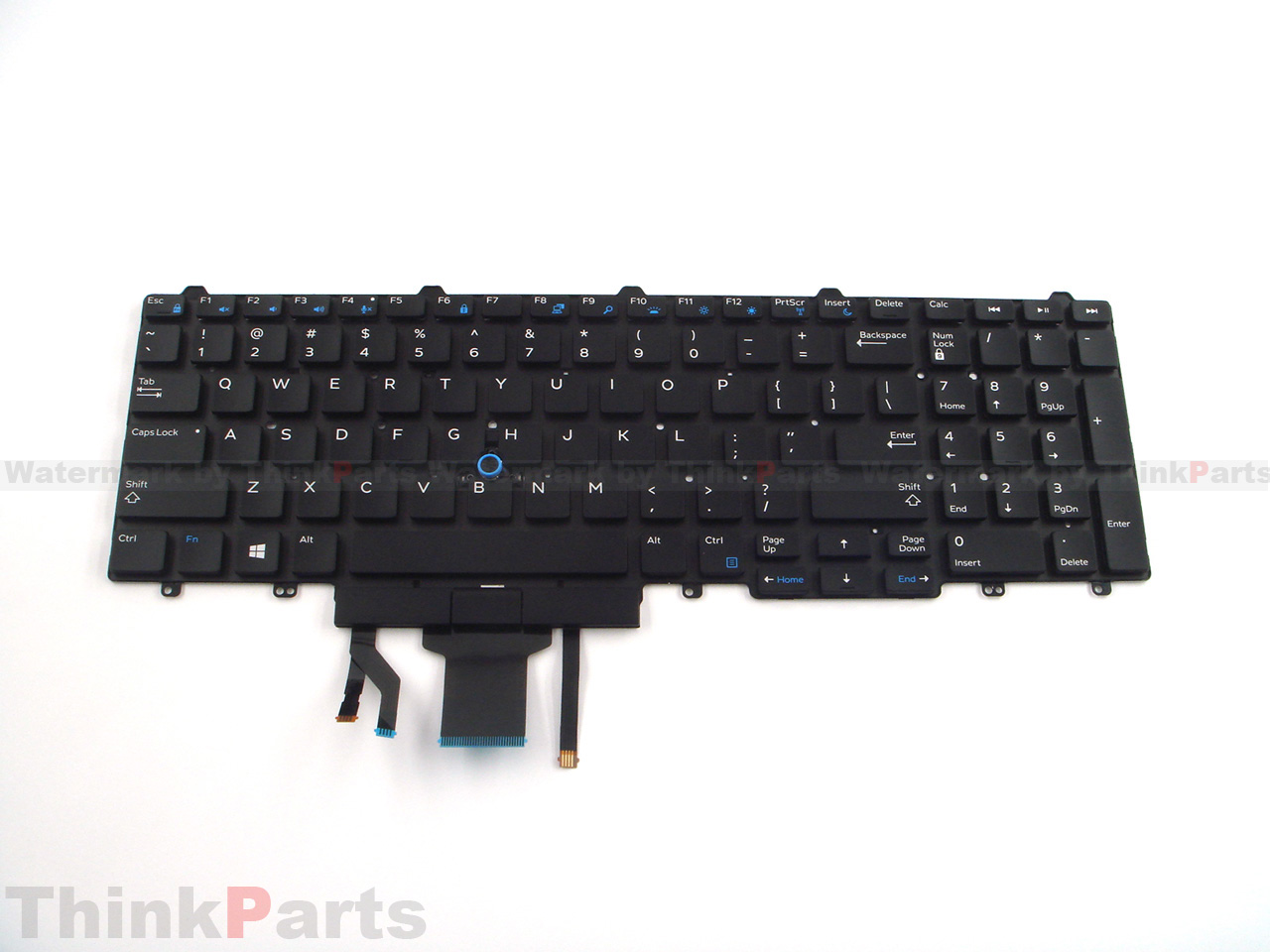 Dell Precision 3520 7520 7720 US-English Backlit w/Point Keyboard 383D7