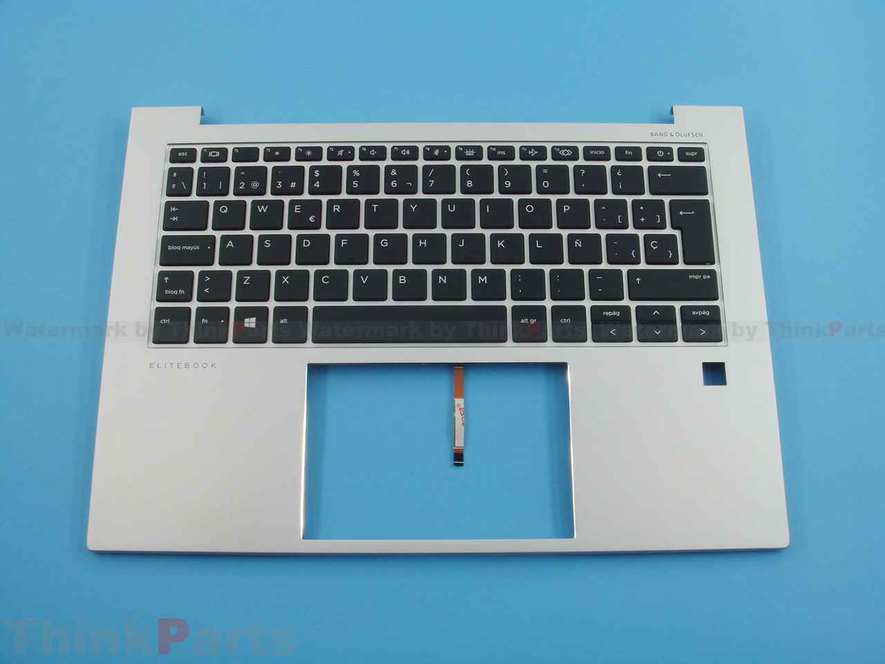 HP Elitebook 840 845 G10 Palmrest Keyboard Bezel Spanish Backlit N45442-071